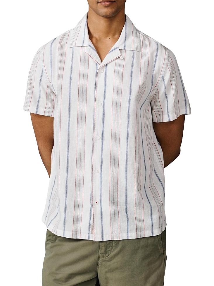 AUBIN abbey cuban collar short sleeved shirt